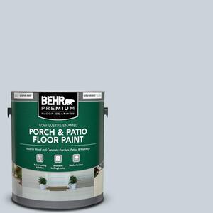 BEHR PREMIUM 1 gal. #N480-1 Light Drizzle Low-Lustre Enamel Interior ...