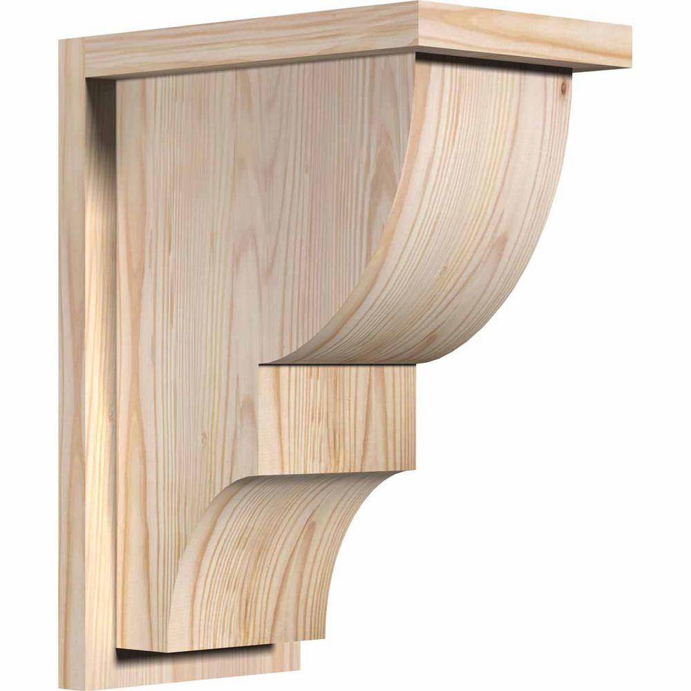 Ekena Millwork 7-1/2 in. x 12 in. x 16 in. Douglas Fir Ridgewood Smooth ...