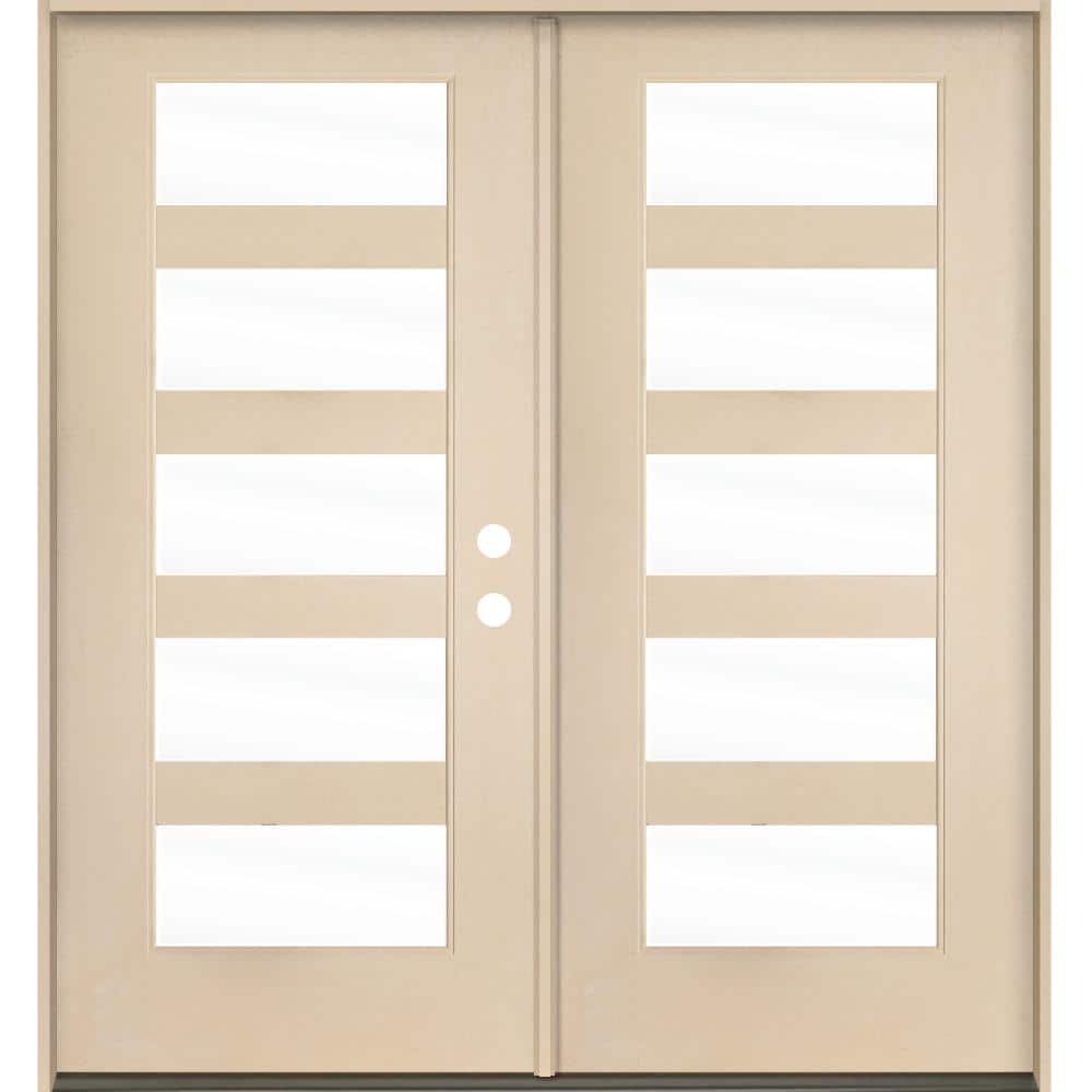 Krosswood Doors ASCEND Modern 72 in. x 79 in. Left-Active/Inswing 5 ...
