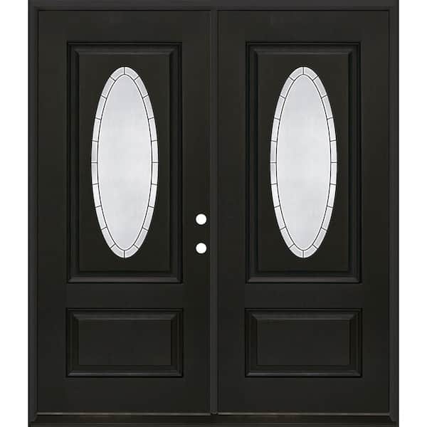 Steves & Sons Regency 72 in. x 80 in. 3/4L Empire Decorative Glass LHIS ...