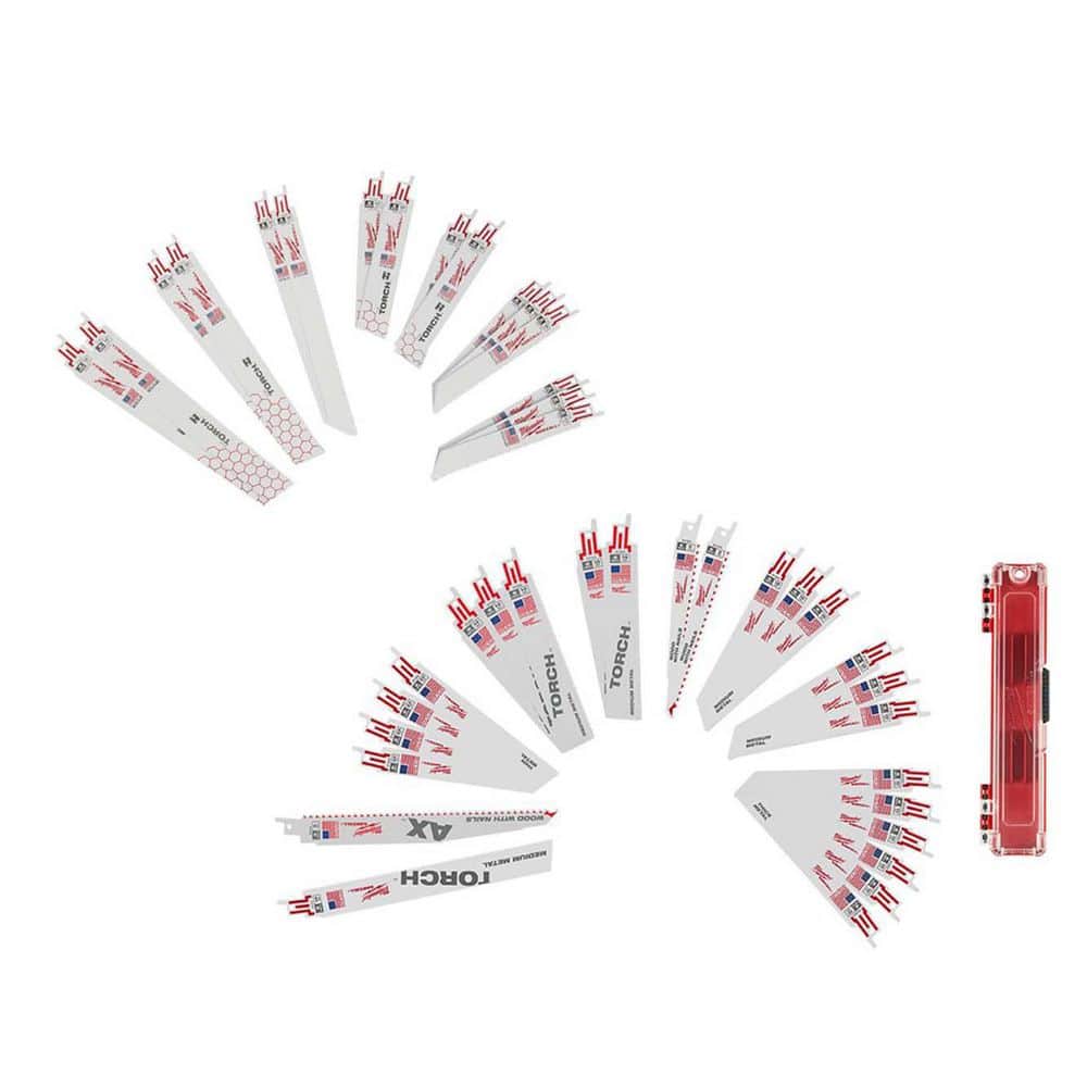 Milwaukee SAWZALL Metal Cutting Reciprocating Blade Set W/ 9 in. 8 TPI ...