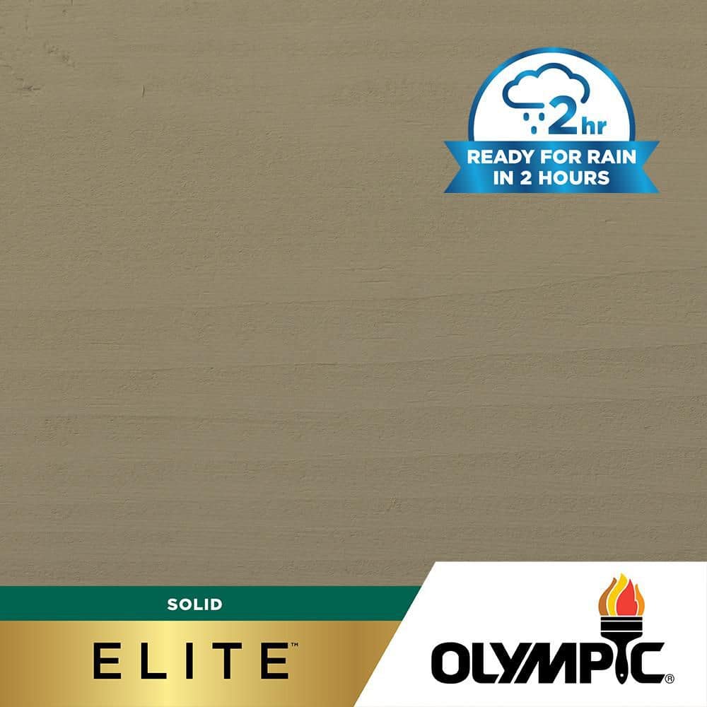 Olympic Elite 8 oz. SC-1012 Cape Cod Gray Solid Advanced Exterior Stain ...