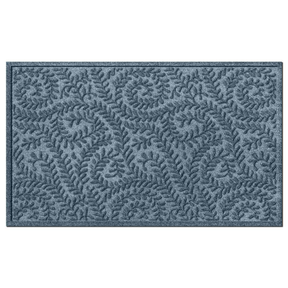 Bungalow Flooring WaterHog Boxwood Bluestone 35 in. x 59 in. PET ...
