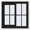 JELD-WEN 24 in. x 24 in. V-2500 Series Bronze Exterior/White Interior ...
