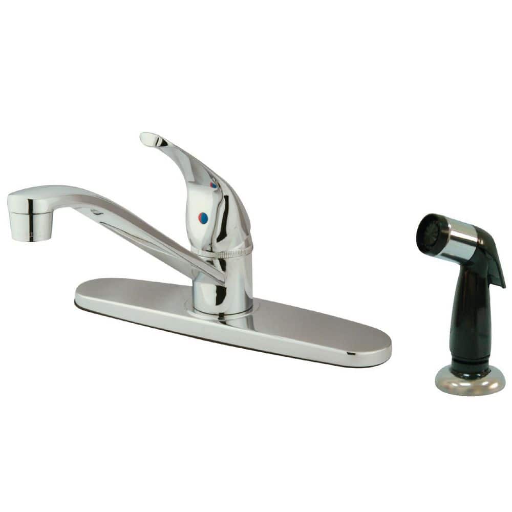 Kingston Brass Chatham Single-Handle Deck Mount Centerset Kitchen ...