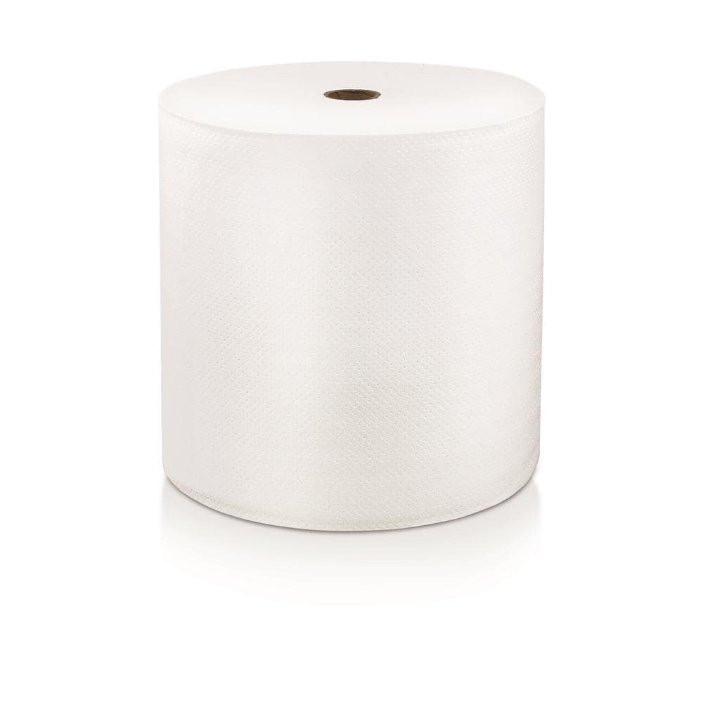 LoCor White 1-Ply High Capacity Hardwound Paper Towels (6-Rolls per ...