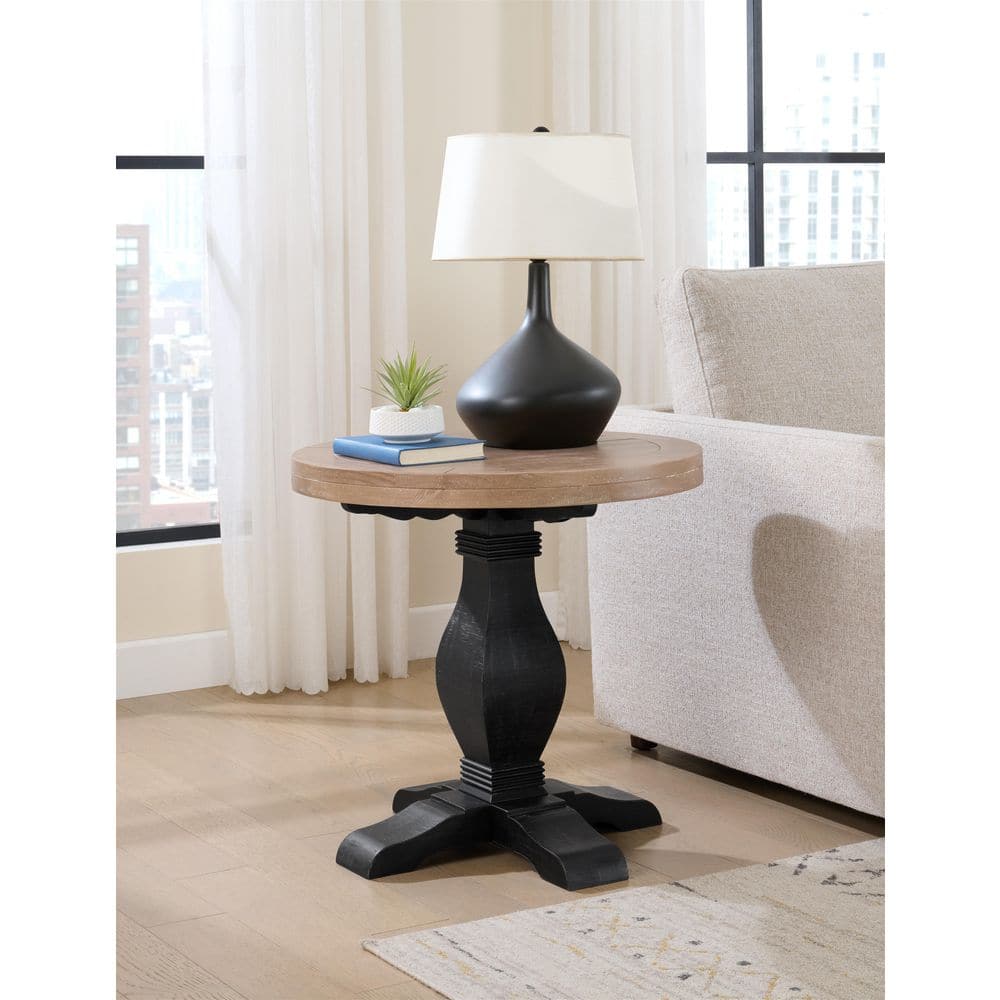 Reviews for Martin Svensson Home Napa 26 in. Black and Driftwood Brown ...