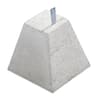 Tileco 12 in. x 12 in. x 12 in. Concrete Garage Pier Block with Strap ...
