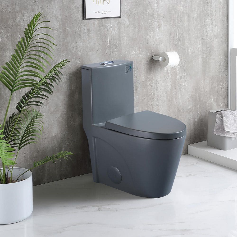 CATALINA 1.1/1.6 GPF Dual Tornado Flush Elongated 1-piece Toilet in ...