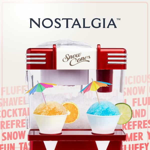Nostalgia Retro Table-Top Red Snow Cone Maker, Makes 20 Icy Nostalgia Retro Table-Top Red Snow Cone Maker, Makes 20 Icy