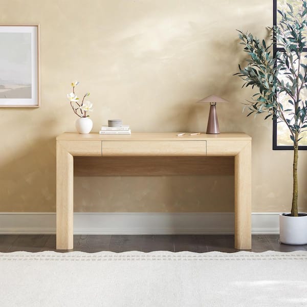 Walker Edison Furniture Company Amira 52 in. Rectangle Light Ash Modern ...