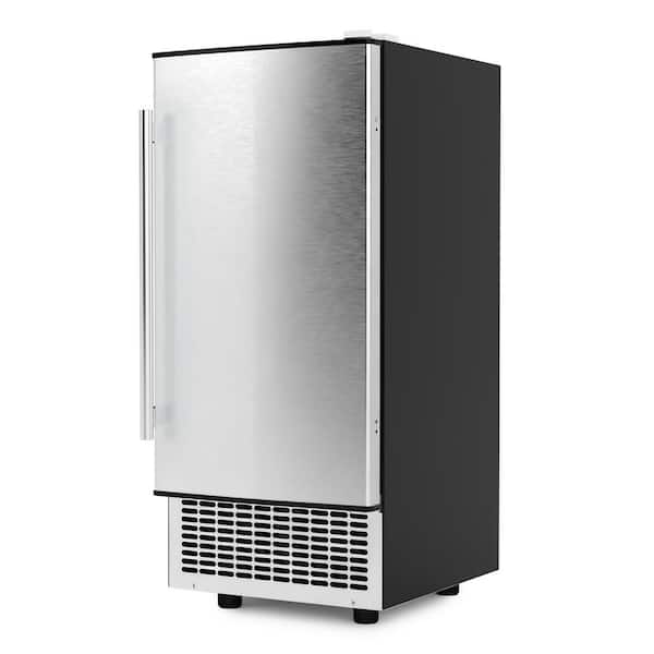 SKNKOY 15 in.Freestanding Full Size Cubes Commercial Under Ice Maker ...