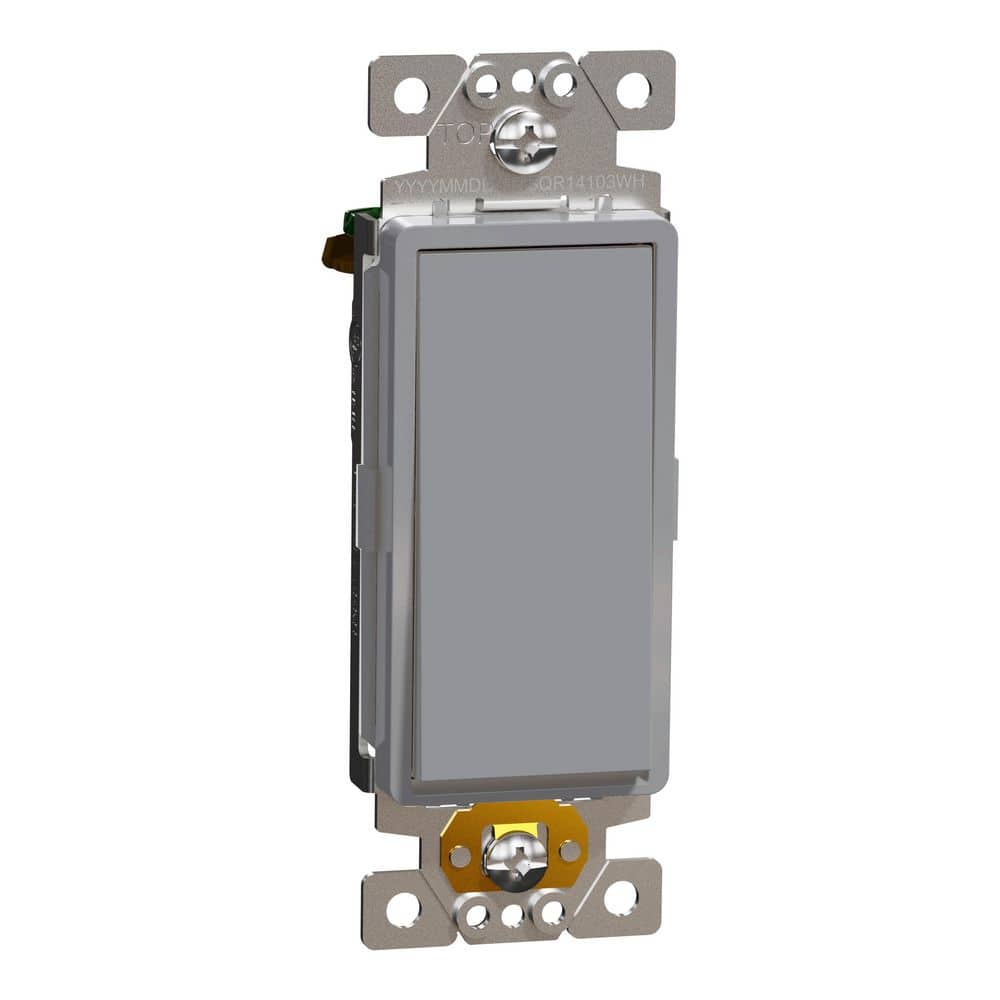 Square D X Series 15 Amp Single-Pole Rocker Switch Back Wire Light ...