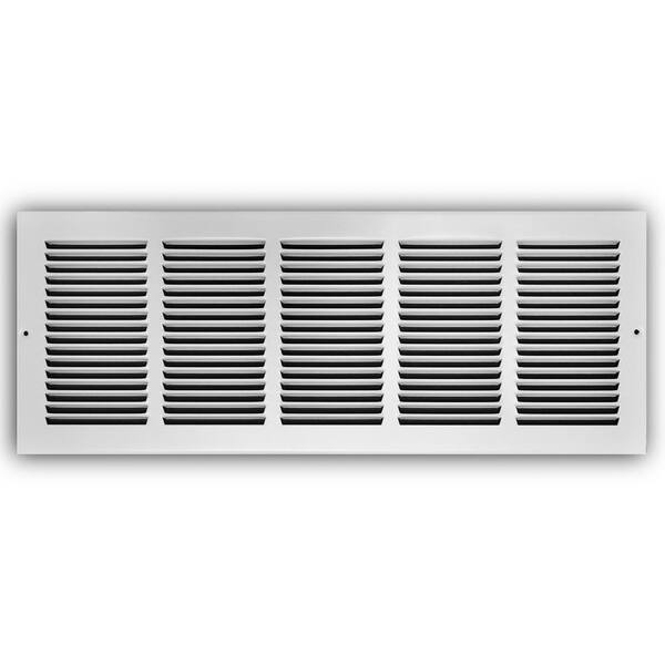 Everbilt 24 In X 8 In Steel Return Air Grille In White E17024X08 Everbilt 24 In X 8 In Steel Return Air Grille In White E17024X08