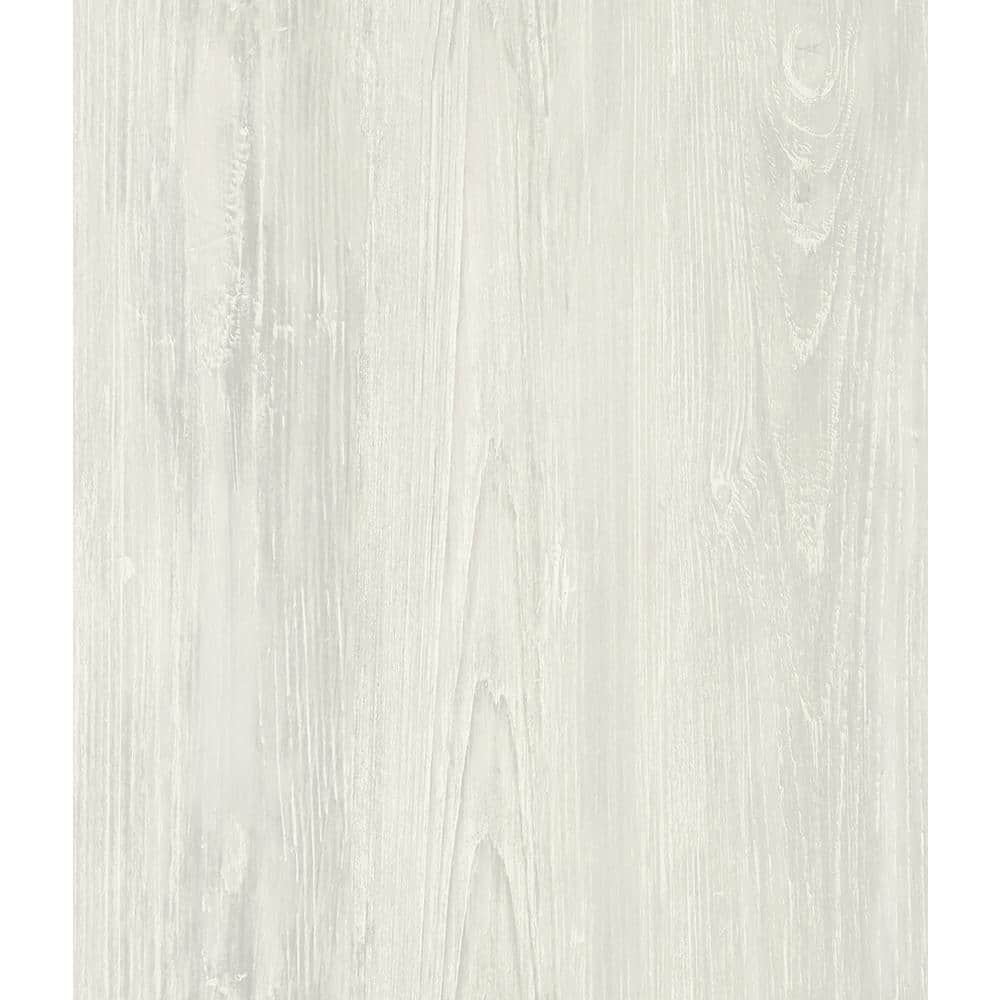 Chesapeake 8 in. x 10 in. Mapleton Light Grey Wood Wallpaper Sample ...