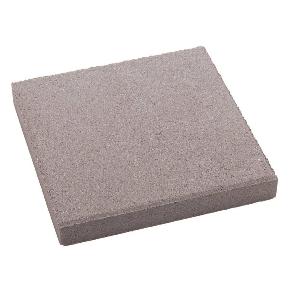 Anchor 12 in. x 12 in. Gray Square Concrete Patio Stone 608841GRY - The ...