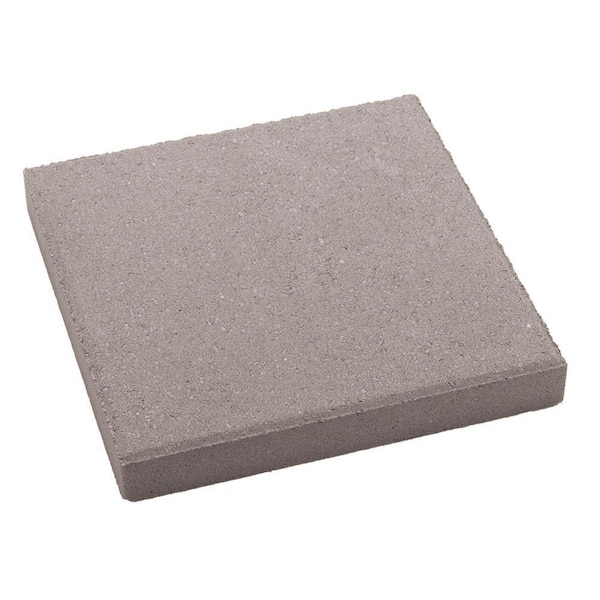Anchor 12 in. x 12 in. Gray Square Concrete Patio Stone 608841GRY - The ...