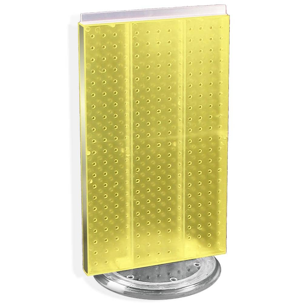 Reviews for Azar Displays 22 in. H x 13.5 in. W Yellow Pegboard ...