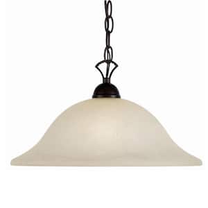 Bel Air Lighting Aspen 1-Light Brushed Nickel Mini Pendant Light Fixture with Bell Shaped ...