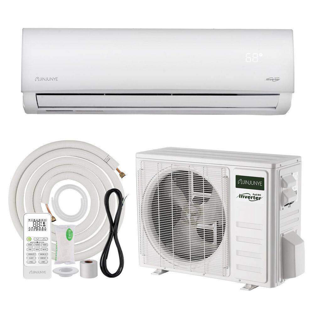 JINJUNYE 18000BTU Mini Split Air Conditi1r Ductless Inverter Heat Pump ...
