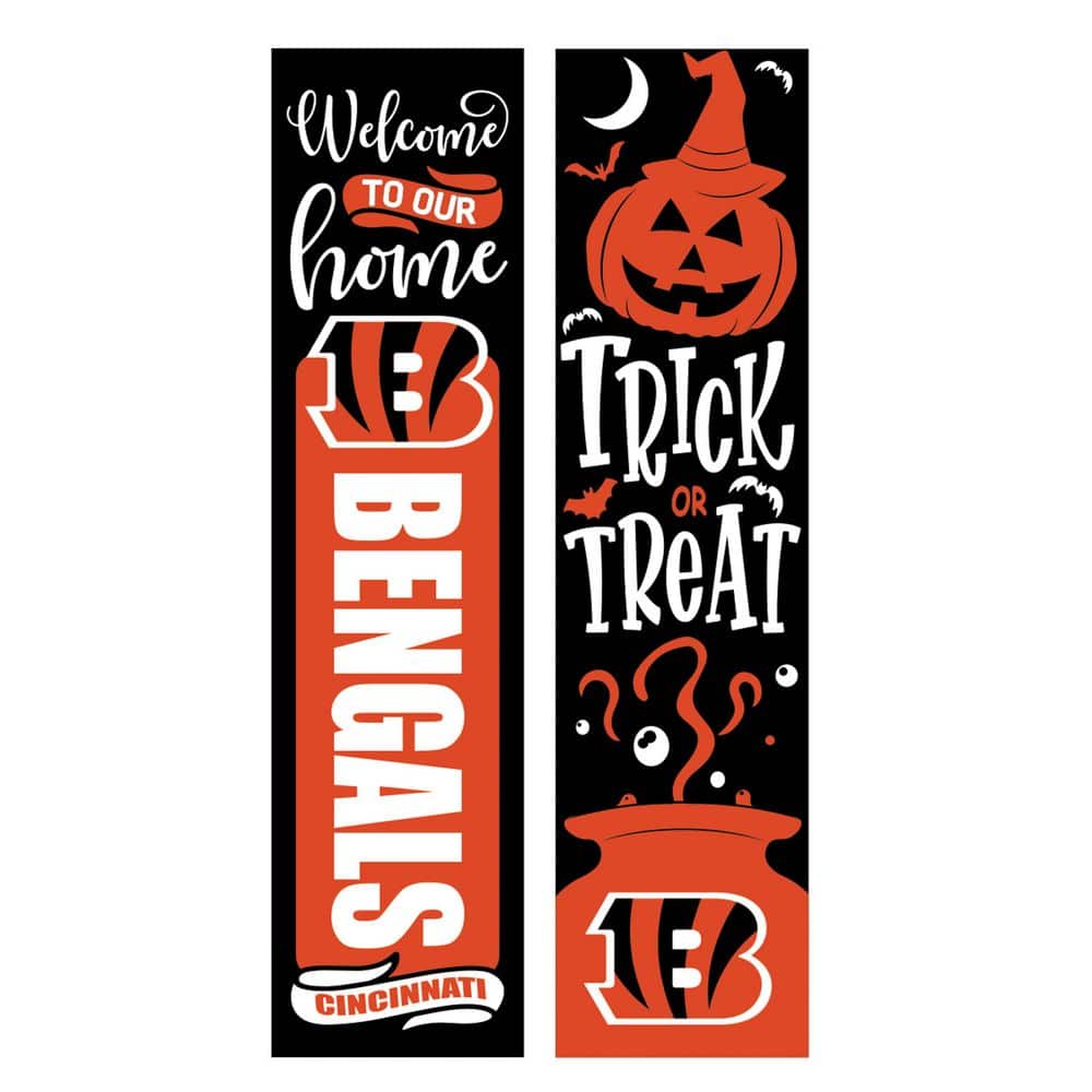 Evergreen 47 in. Double Sided Leaner Halloween Prop Porch Sign ...