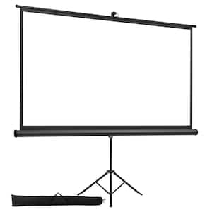 SKYSHALO Projector Screen with Stand 100 in. Projection Screen Stand ...