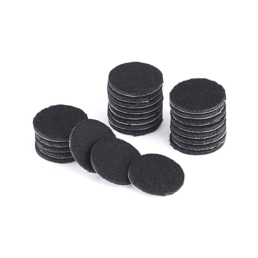 Feltac 1-1/2 in. Round Felt Pads (24-Pack)-93669 - The Home Depot