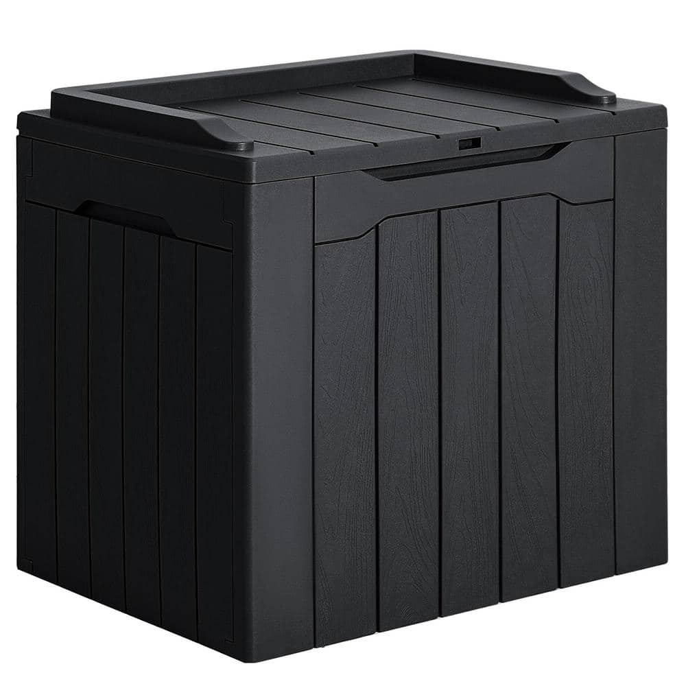 31 Gal. Black Resin Deck Box Z0BWT13NH2 - The Home Depot