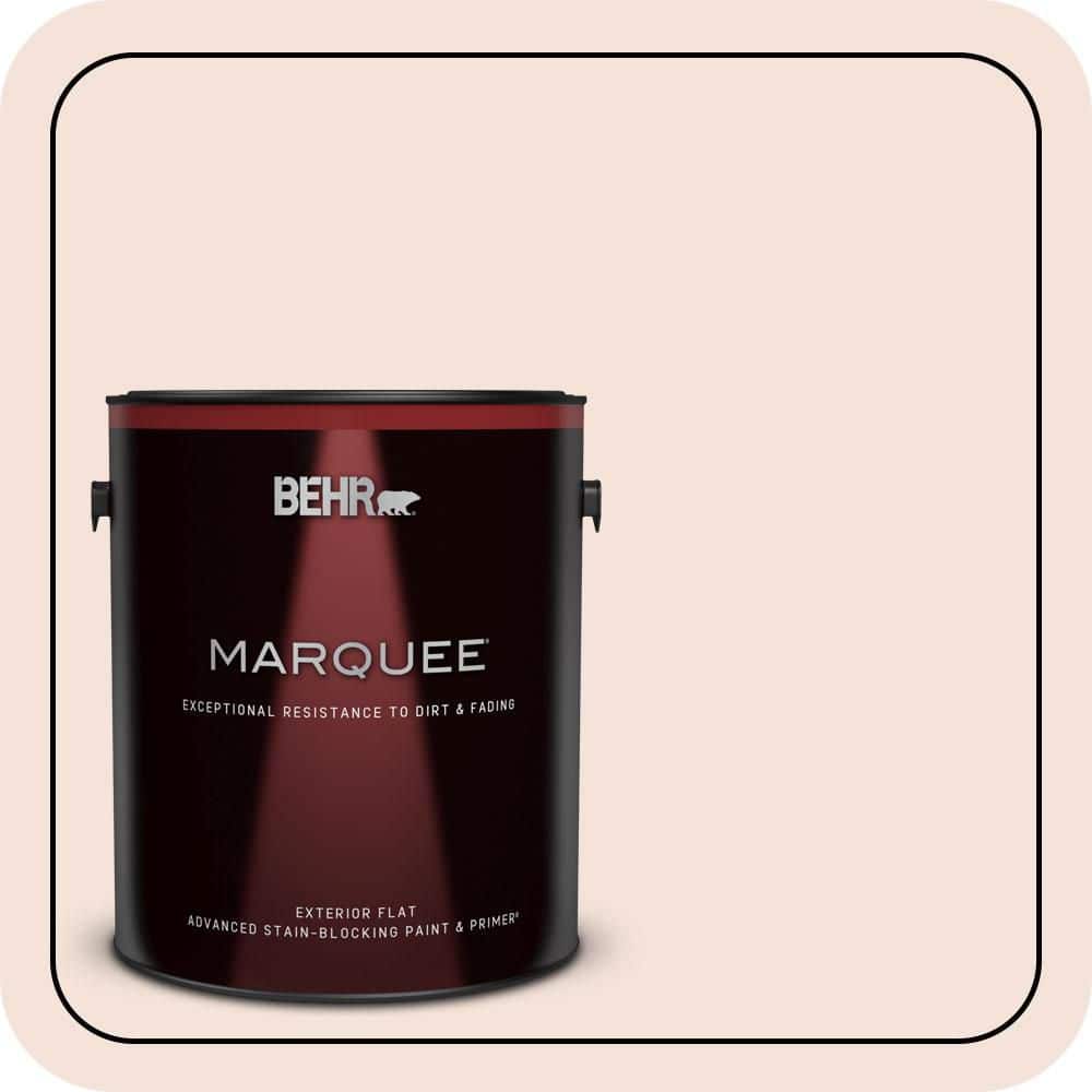 BEHR MARQUEE 1 gal. #230E-1 Early Sunset Flat Exterior Paint & Primer ...