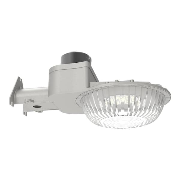 HALO ALP 250-Watt Equivalent 9000 Lumen Gray Finish Dusk to Dawn Integrated LED Area Security ...
