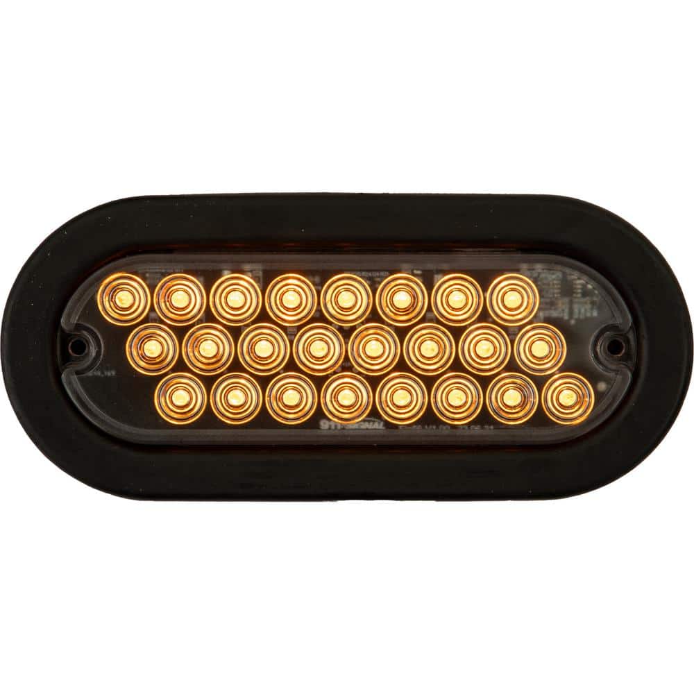 BUYERS PRODUCTS 6 Inch Quad Flash Oval Recessed Strobe Light-Amber ...