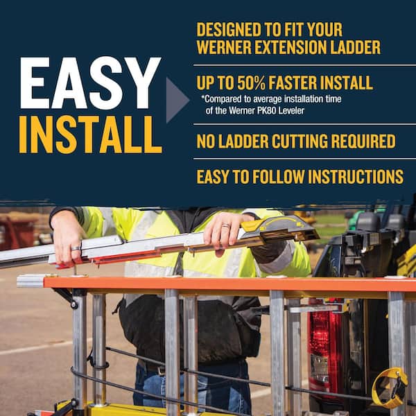 Werner Level Safe Pro Automatic Leveling Accessory for Extension ...