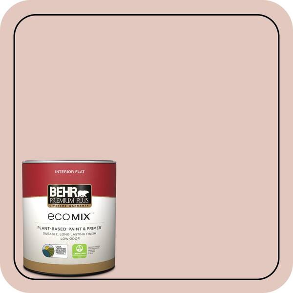 BEHR PREMIUM PLUS 1 qt. #S170-2 Rosewater Flat EcoMix Plant-Based ...