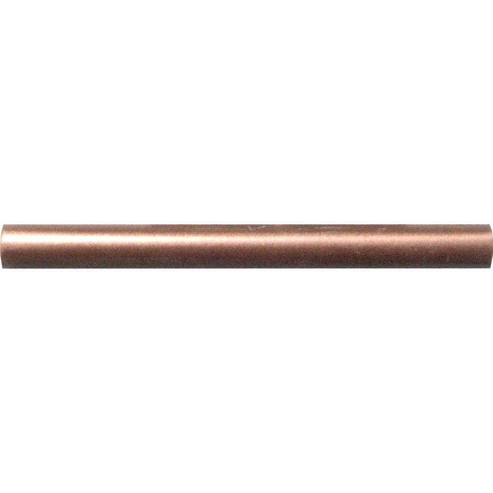 MSI Copper Half Round 1/2 in. x 6 in. Metal Molding Wall Tile THDW3-MP ...