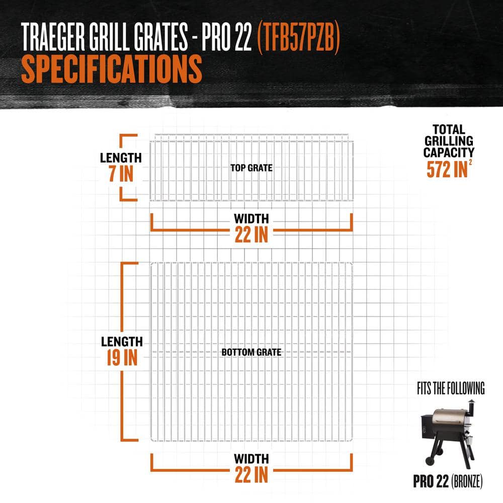 Traeger Pro Series 22-Pellet Grill and Smoker in Bronze TFB57PZB Best ...