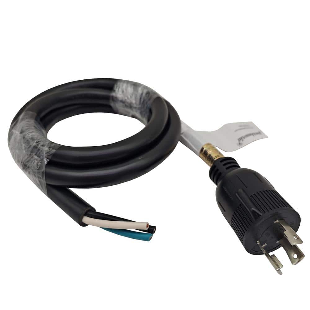 parkworld 6 ft. 10/3 30 Amp, Black 250-Volt Twist Lock NEMA L6-30 ...
