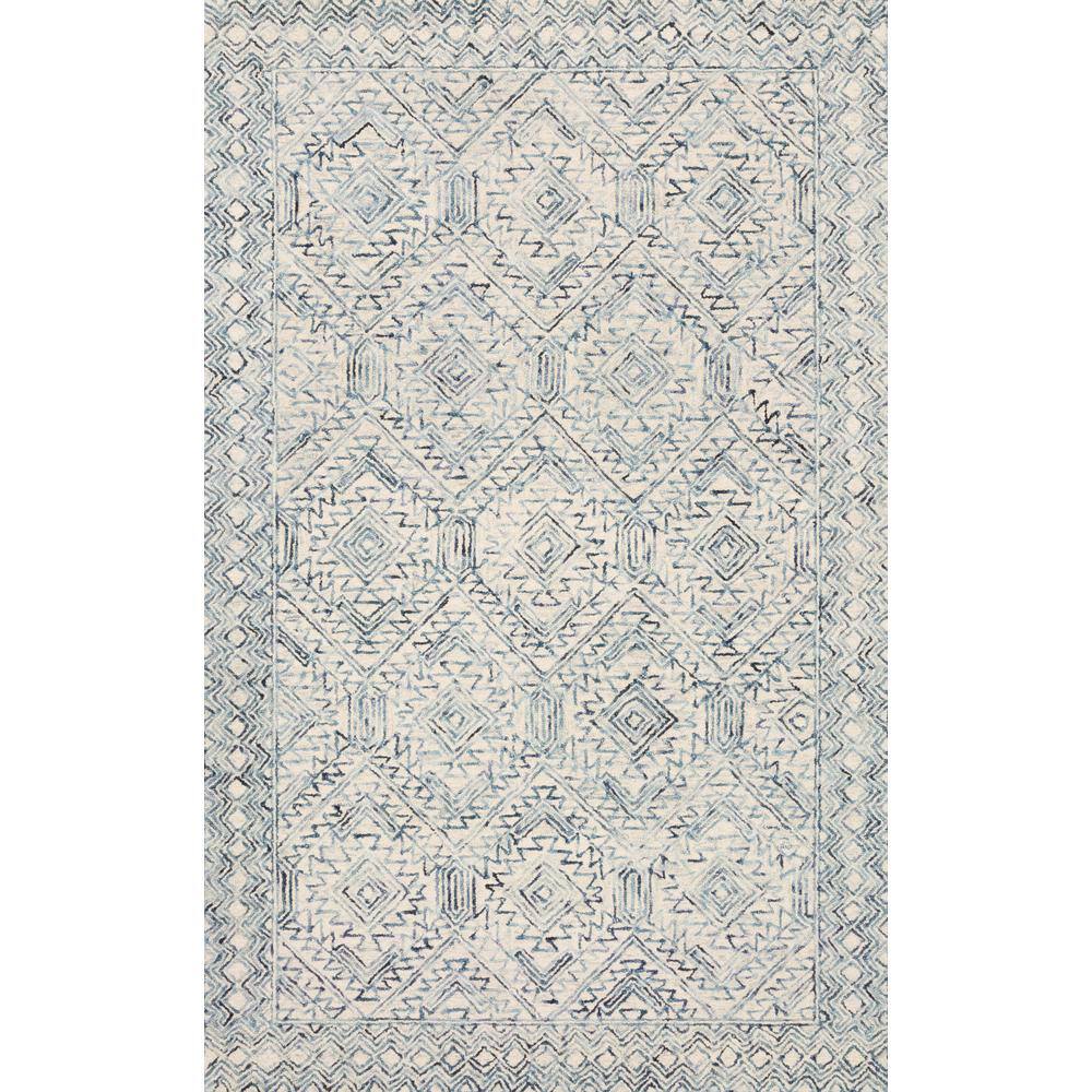 LOLOI II Ziva Bluestone 2 ft. 3 in. x 3 ft. 9 in. Contemporary 100% ...