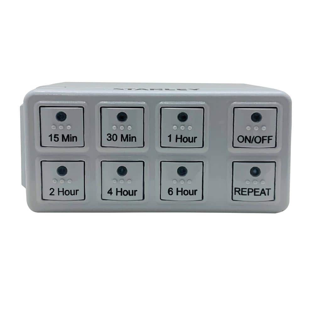 STANLEY TIMERMAX 1-Outlet 6-Presets Digital Countdown Timer W38428 ...