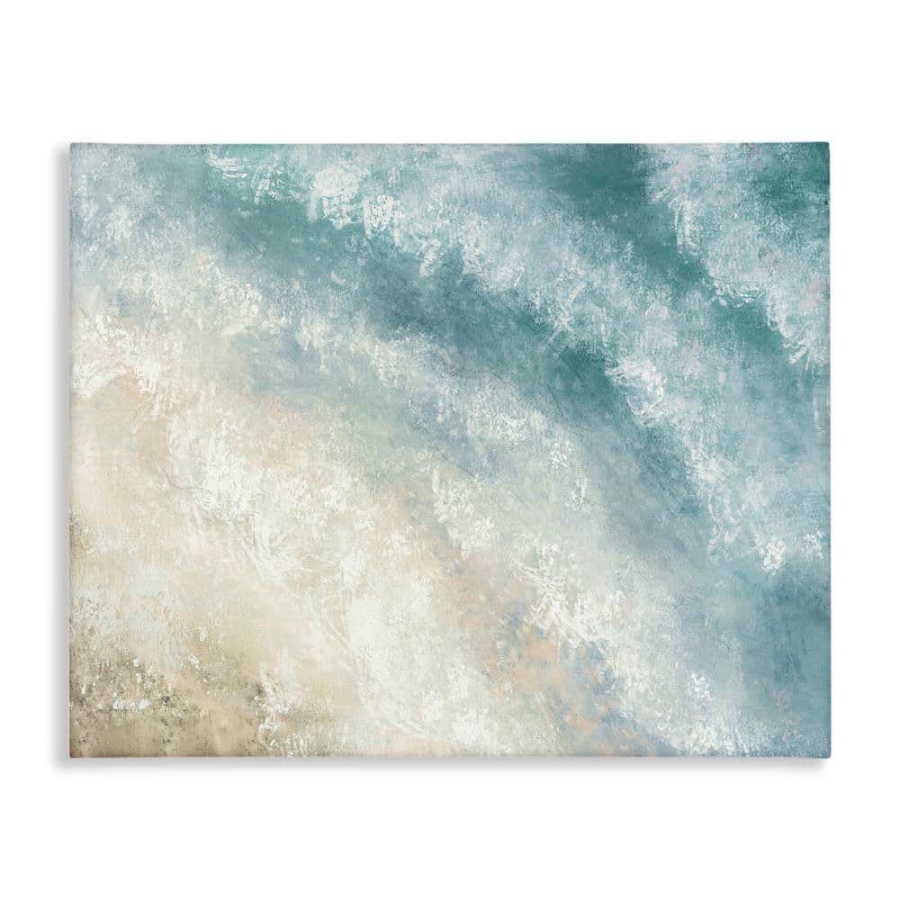 Stupell Industries Aerial Shore Foamy Waves by J:L Design Unframed ...