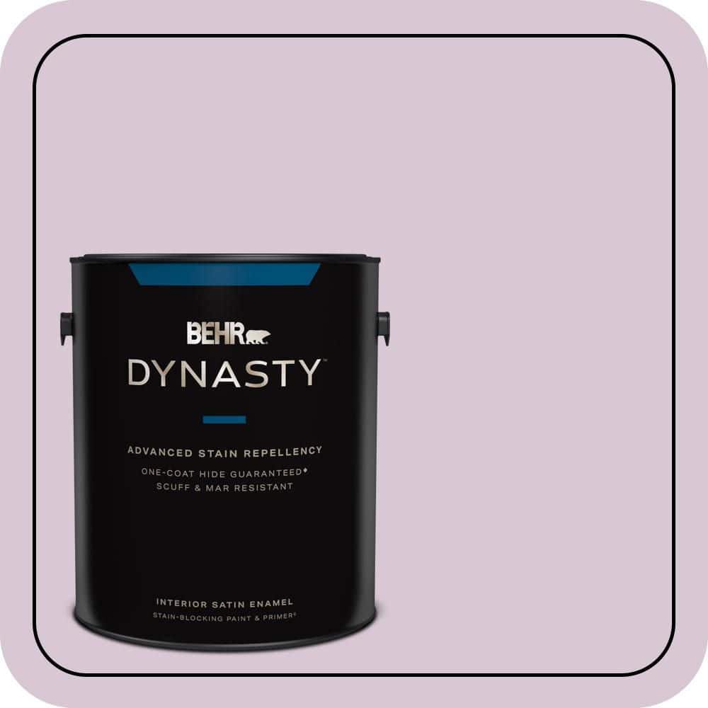 BEHR DYNASTY 1 gal. #S110-2 Orchid Haze Satin Enamel Interior Stain ...