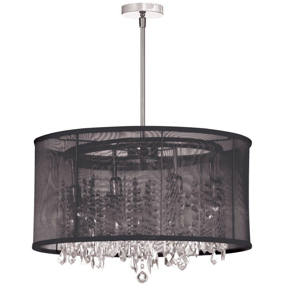 Radionic Hi Tech Bohemian 8-Light Polished Chrome Crystal Chandelier ...