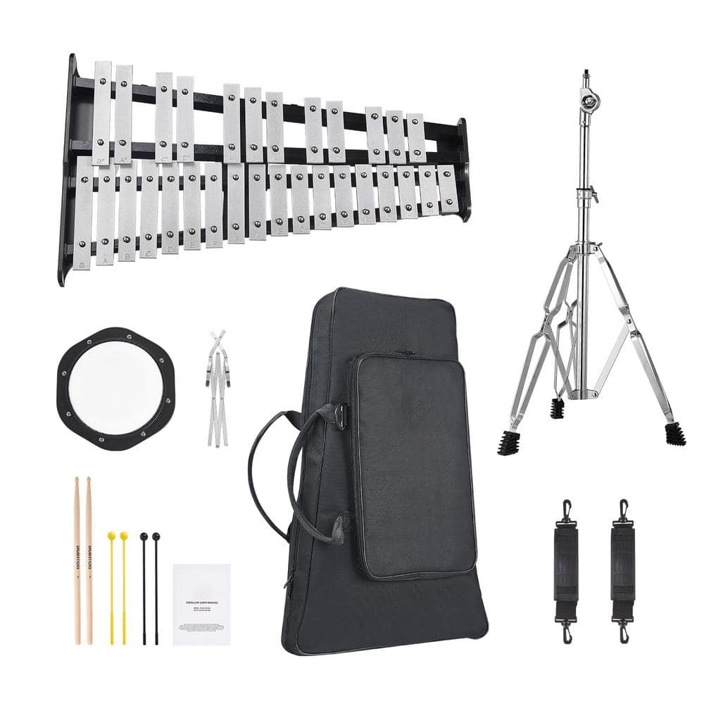 SVOPES 30-Note Glockenspiel Xylophone Bell Kit, Professional Percussion ...