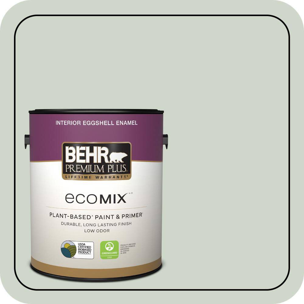 Reviews for BEHR PREMIUM PLUS 1 gal. #ICC-48 Aspen Mist Eggshell Enamel ...