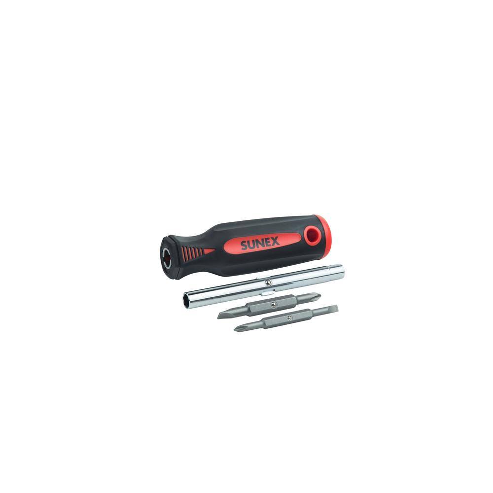 SUNEX TOOLS Interchangeable Screwdriver (6-n-1) 6N1SPH - The Home Depot