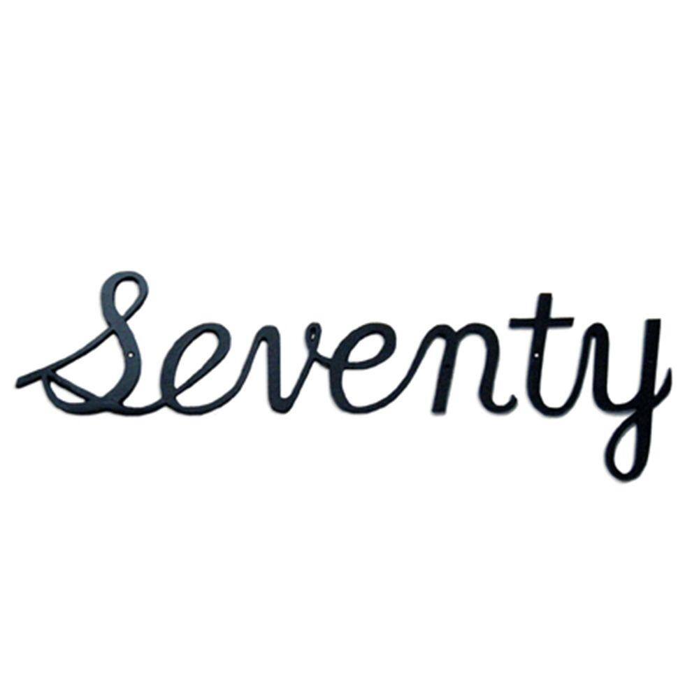 Montague Metal Products 5.25 in. Aluminum Script House Number Seventy ...