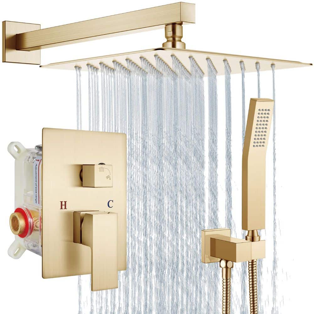 PICTURESQUE CENDU LLC 1-Handle Wall Mount Shower Trim Kit in Brushed ...