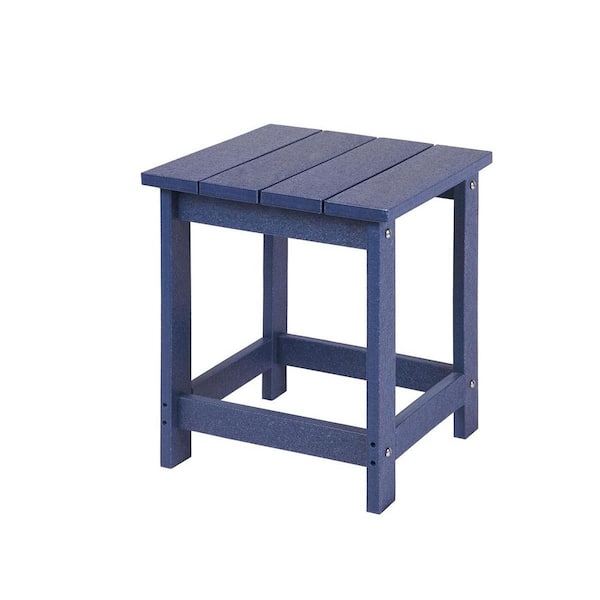 Square Outdoor Side Table for Patio, HDPE End Tables for Backyard, Pool ...