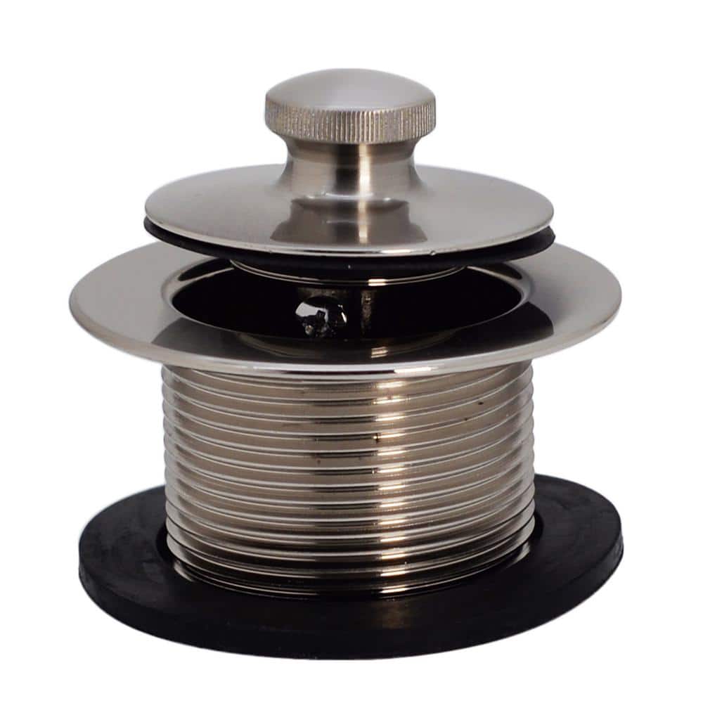 Westbrass 1-1/2 in. NPSM Pull and Drain Bathtub Plug, Coarse Thread ...