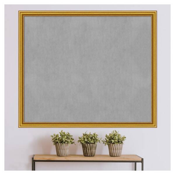 Amanti Art Townhouse Gold 52 in. x 44 in Framed Magnetic Board A38868860336 The Home Depot