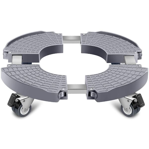 Heavy Duty Plastic Plant Caddy with Wheels 15-22 in. Adjustable Plant ...